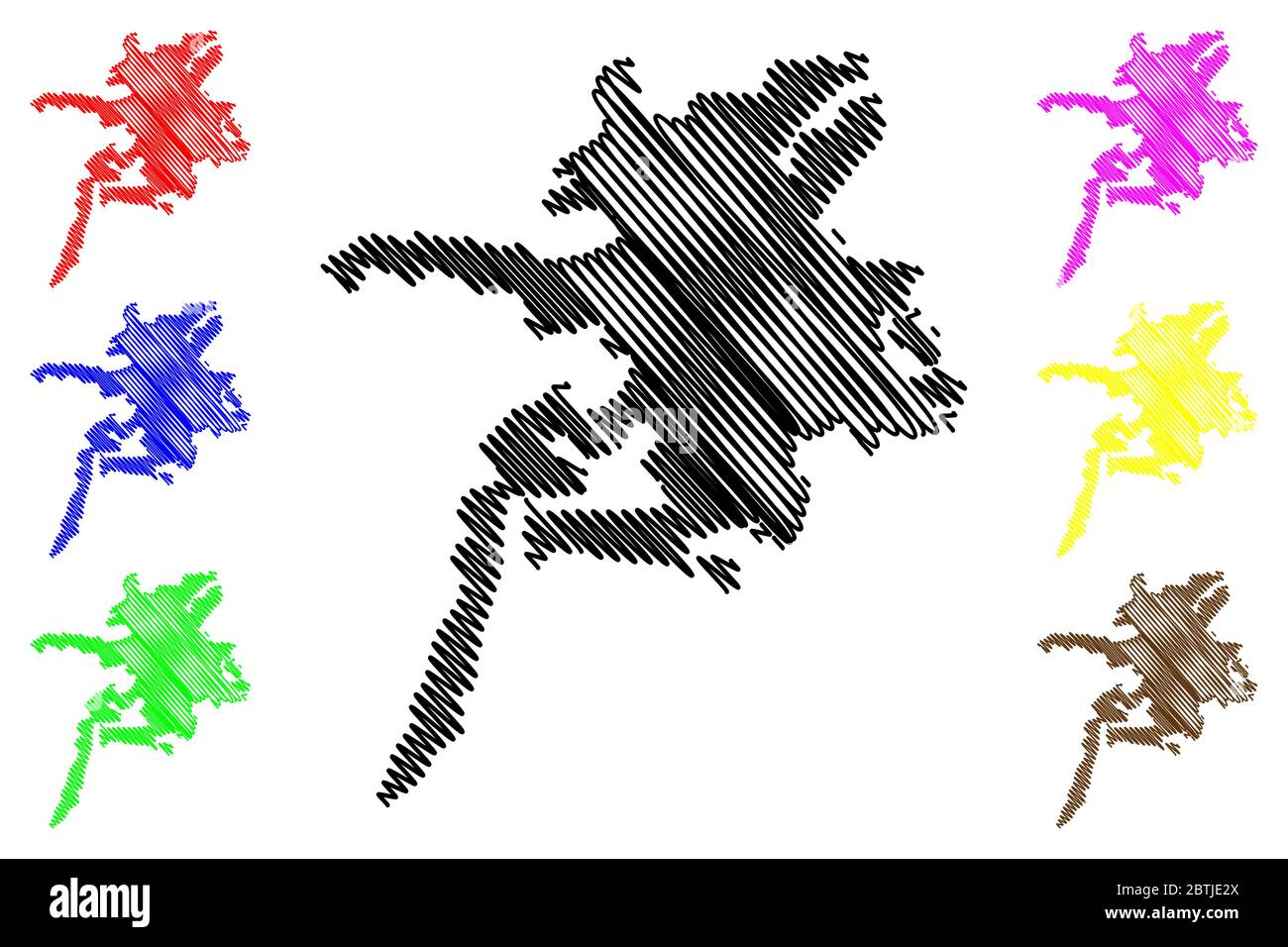 Corum City (Republic of Turkey, Black Sea Region) map vector ...