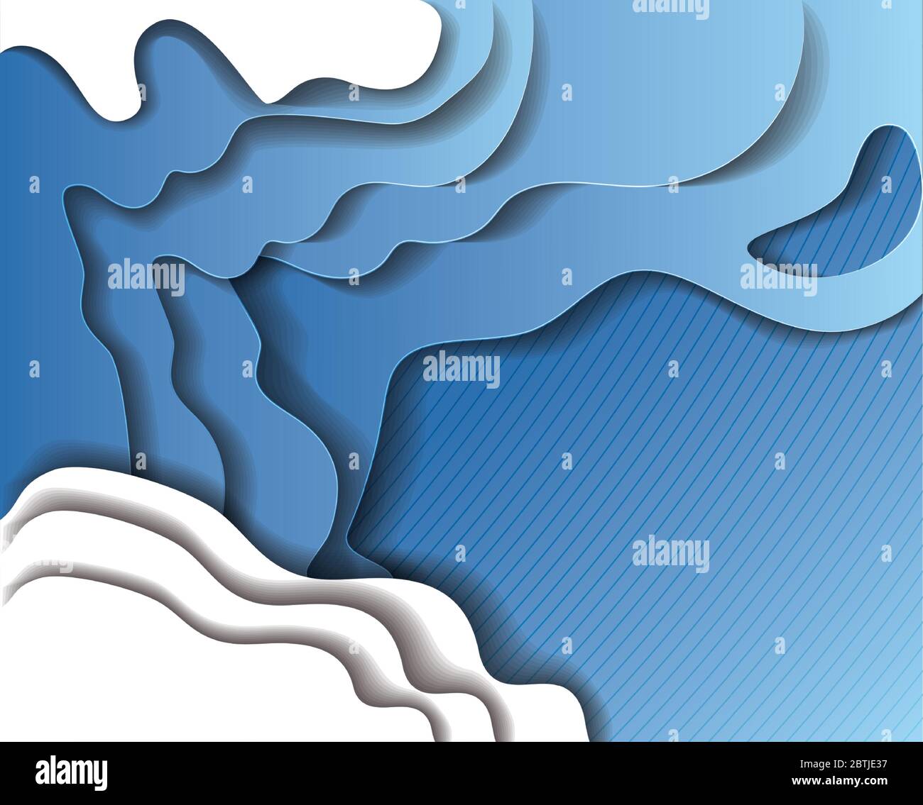 Blue waves background vector design Stock Vector Image & Art - Alamy