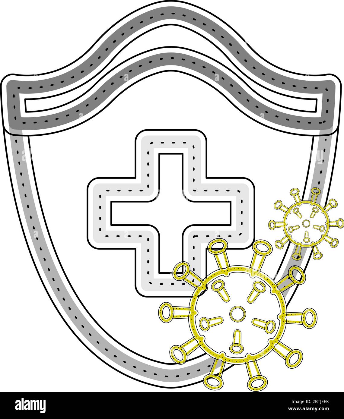 Virus shield icon Stock Vector Image & Art - Alamy