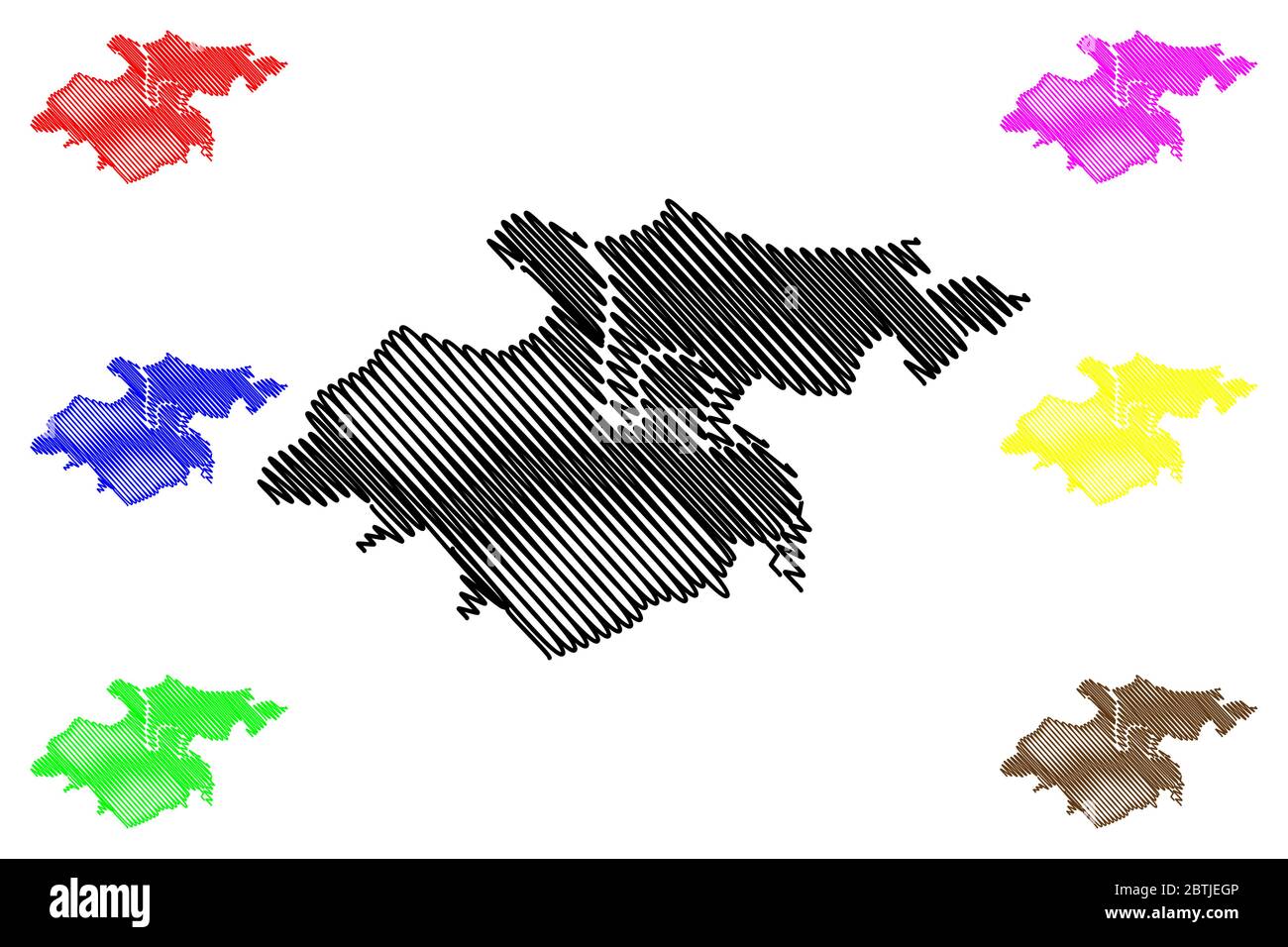 Donostia-San Sebastian City (Kingdom of Spain, Basque Country) map ...
