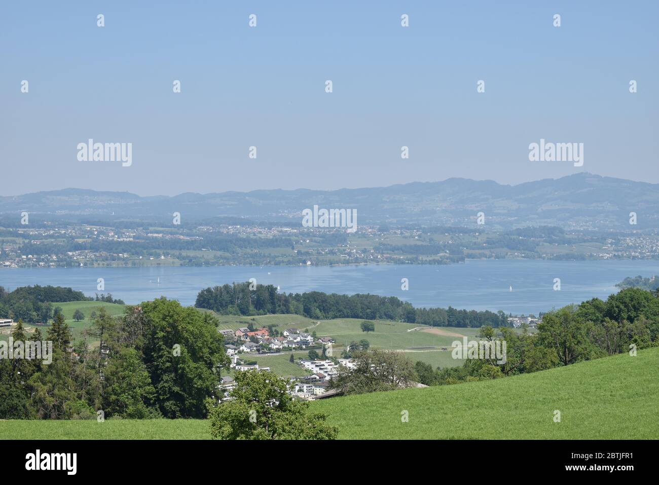 View over the lake of Zurich in Switzerland Stock Photo - Alamy