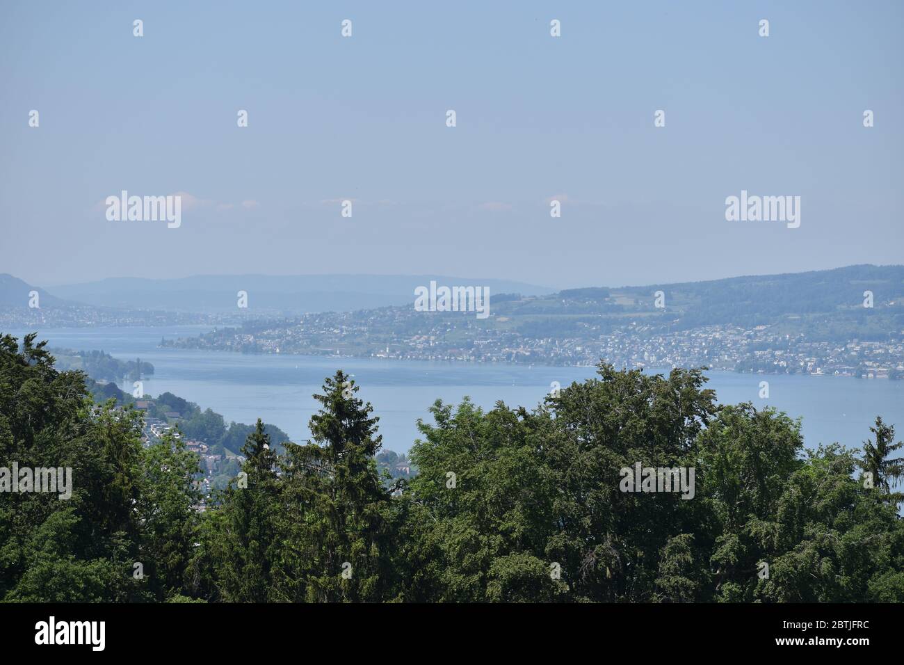 View over the lake of Zurich in Switzerland Stock Photo - Alamy