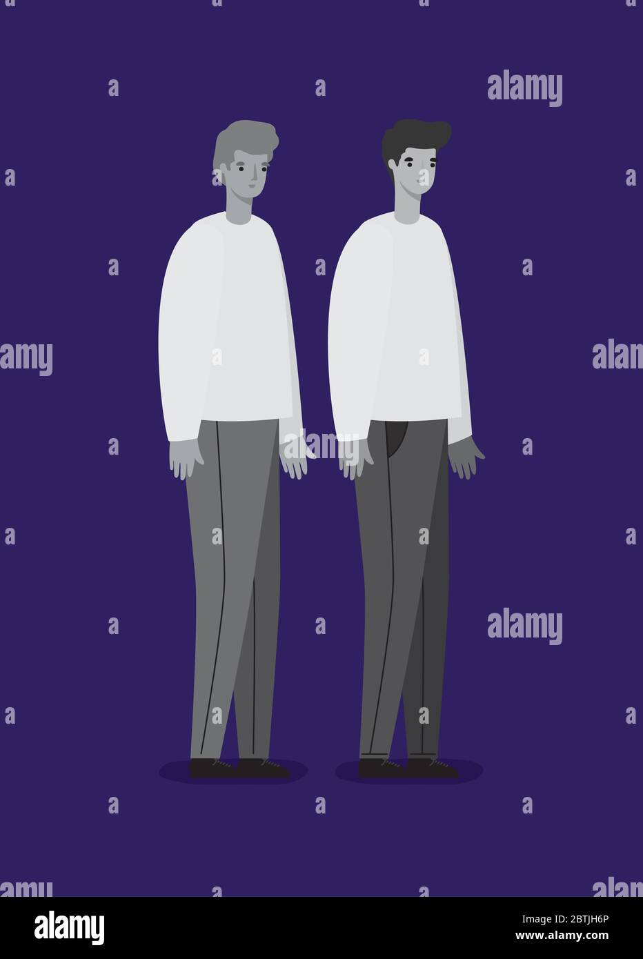 Attractive male colors Stock Vector Images - Alamy