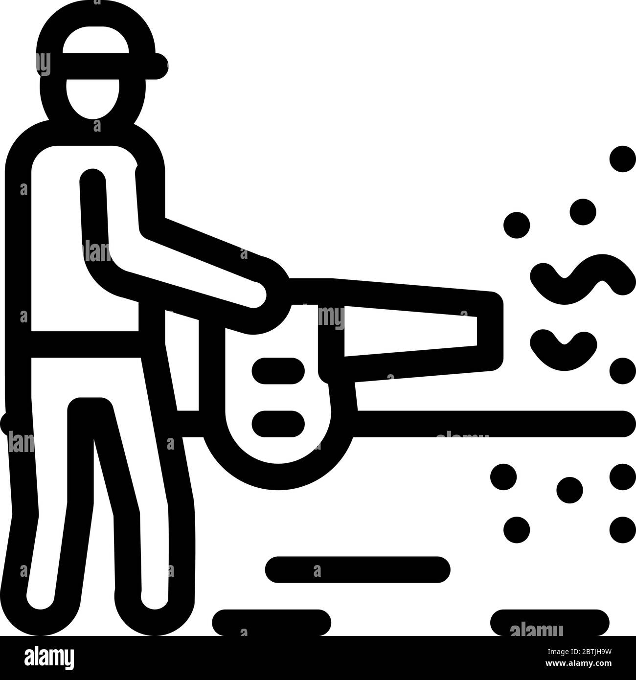 crop spraying icon vector outline illustration Stock Vector Image & Art ...