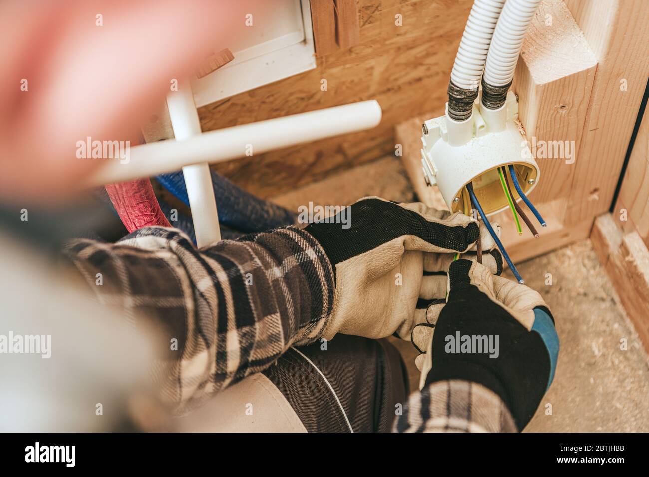 Residential Electricity. Power Outlet Point Installation by ...