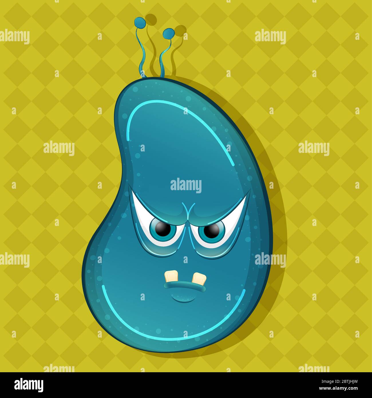 Angry virus cartoon Stock Vector Image & Art - Alamy