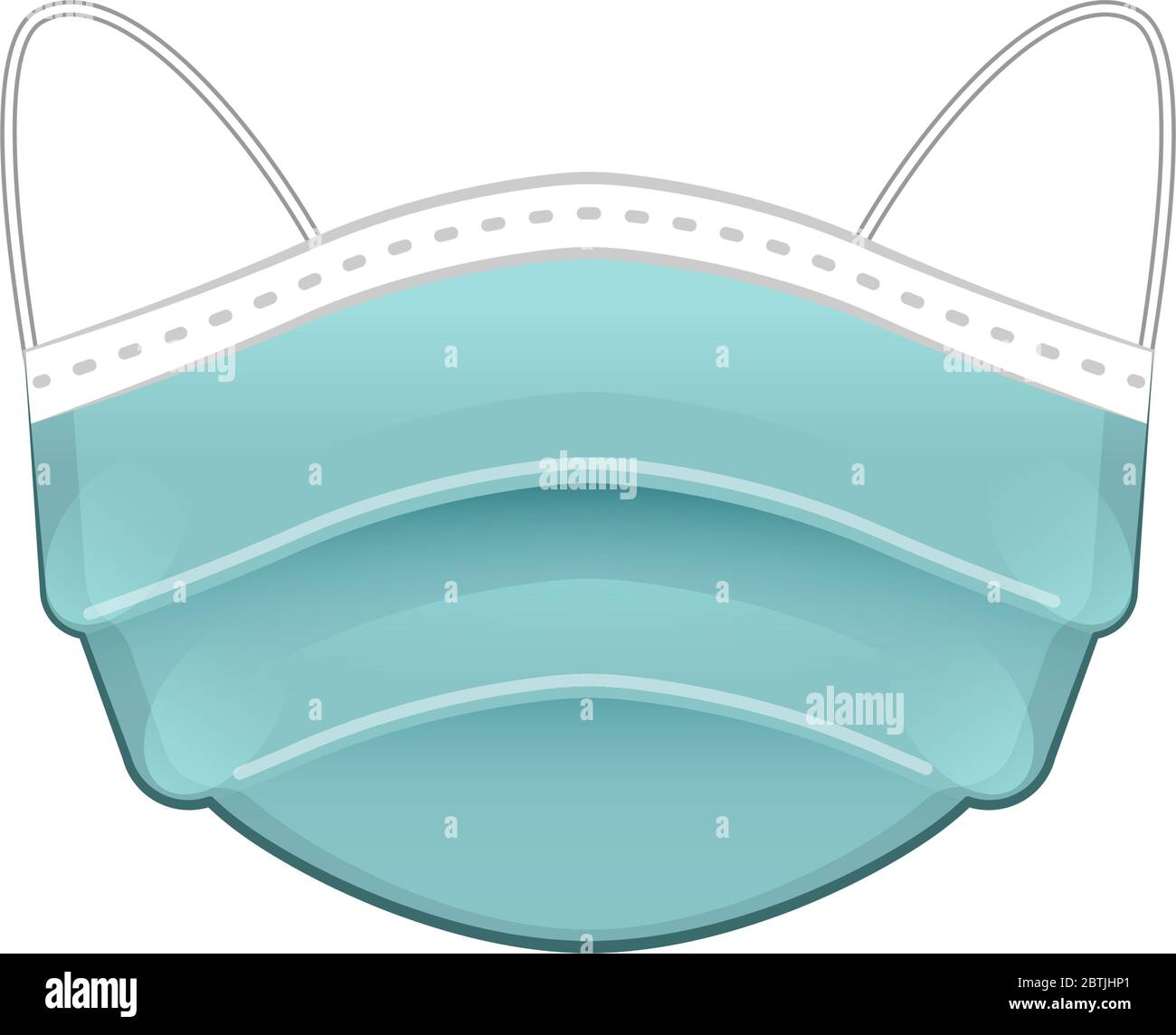 Isolated surgical face mask. Virus prevention - Vector Stock Vector ...
