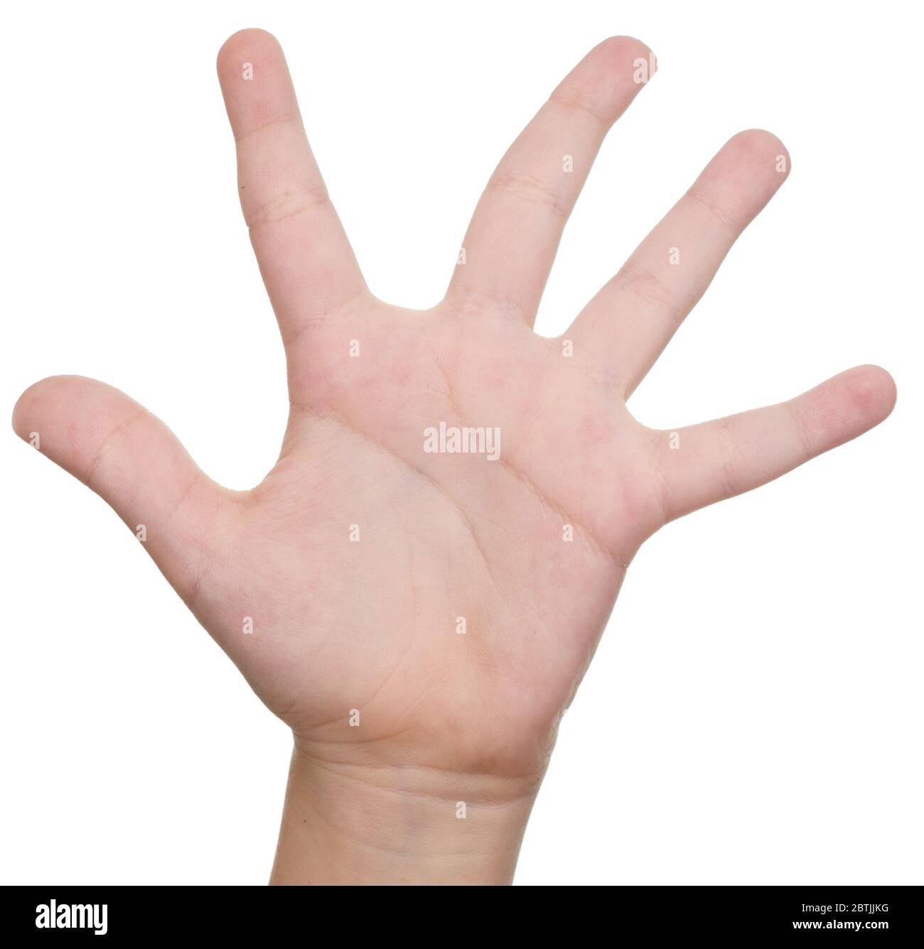Child hand isolated on white background Stock Photo - Alamy