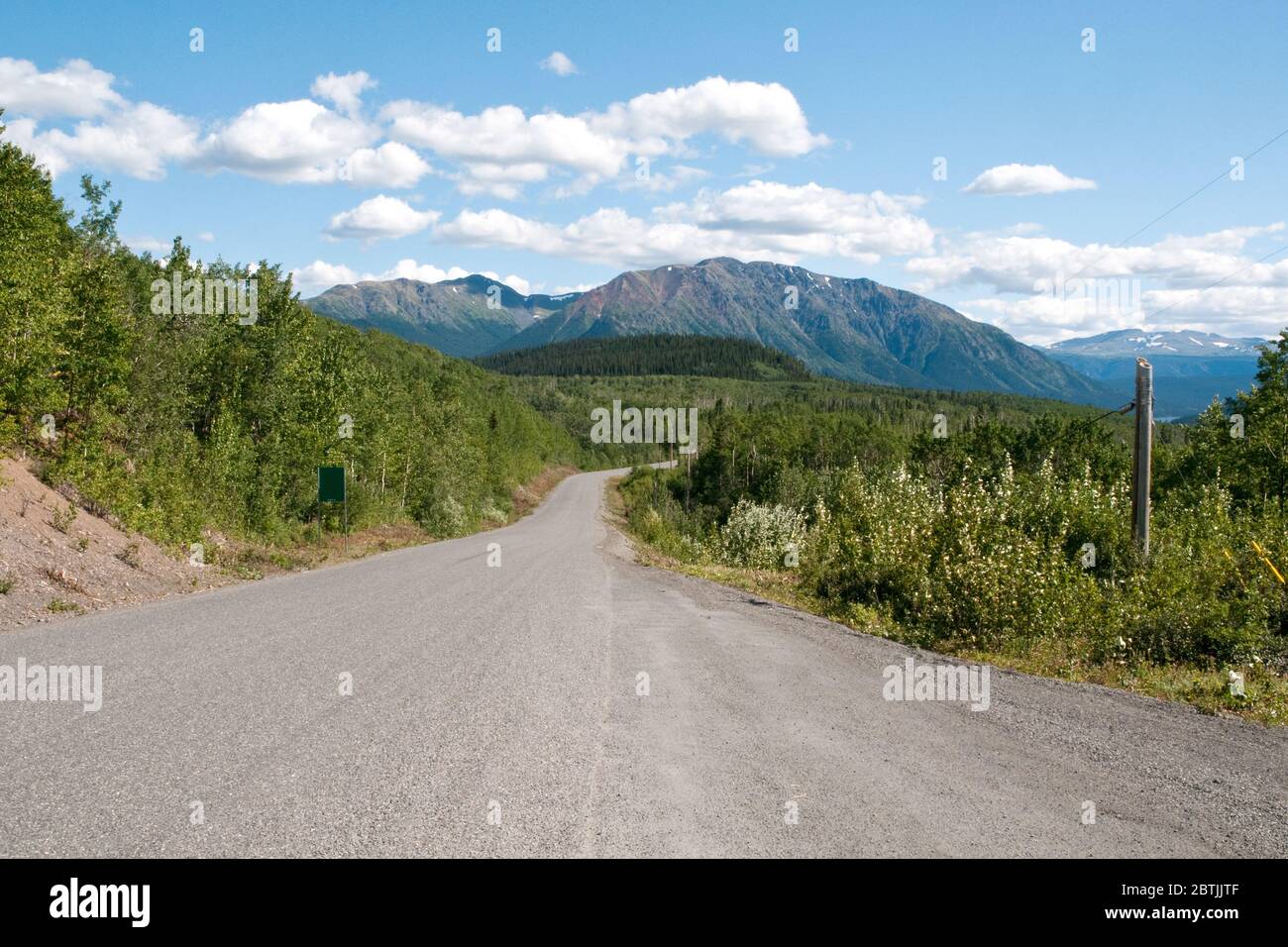 The scenic Stewart-Cassiar Highway #37, the northernmost road running ...