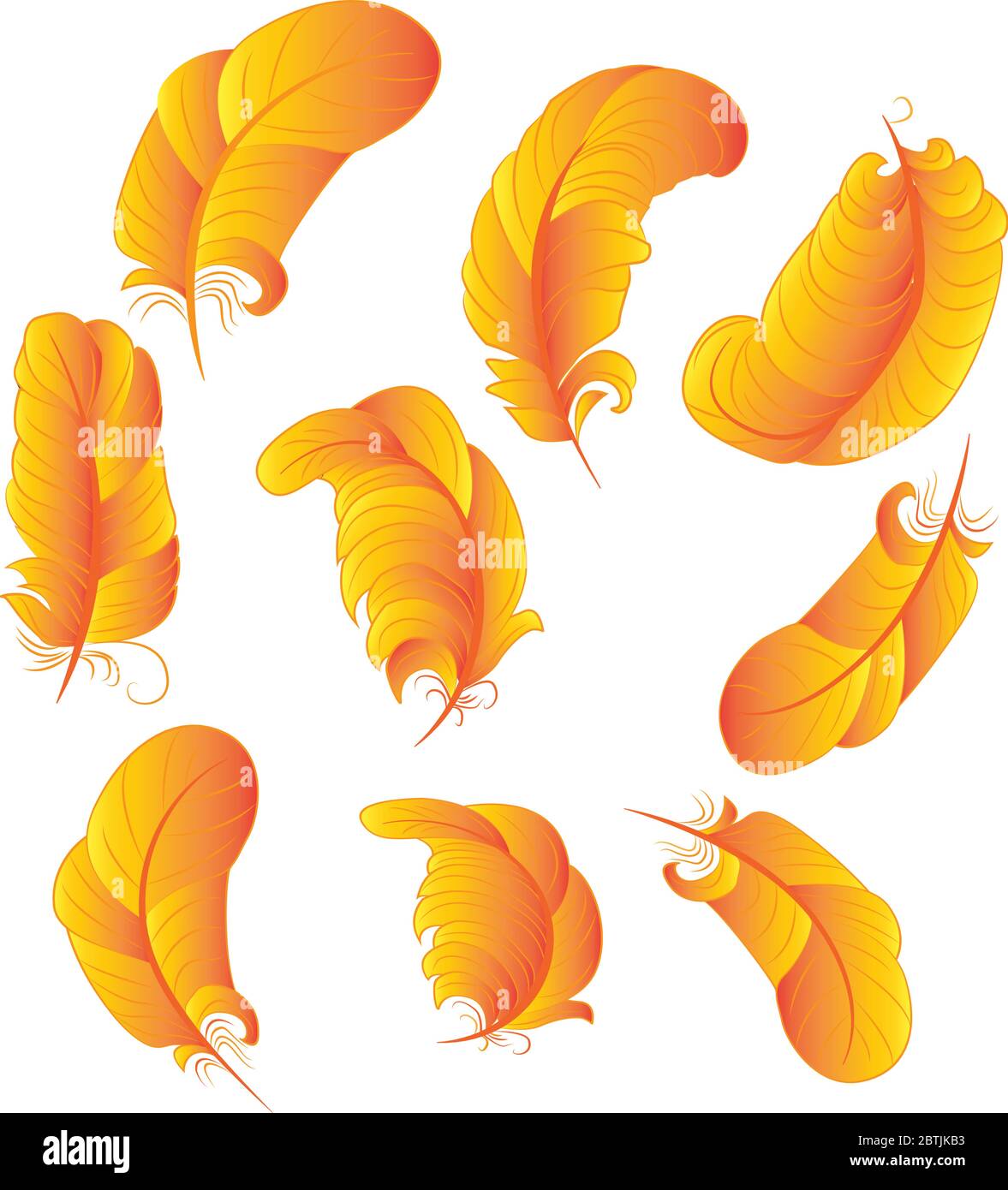 Magic feather icon cartoon hi-res stock photography and images - Alamy