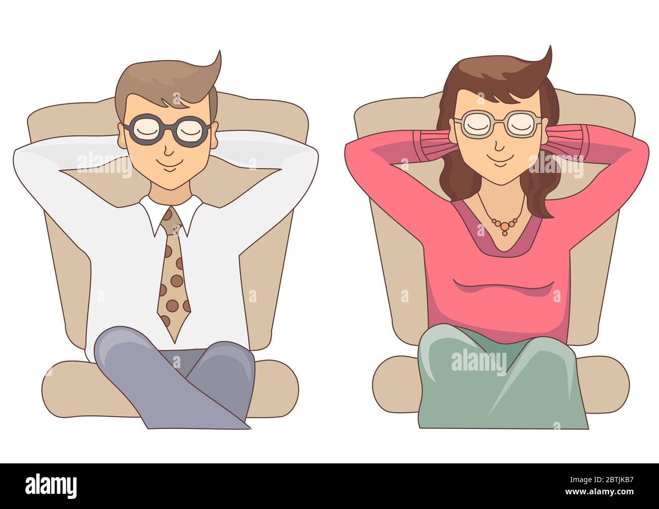 Two people up close eyes Stock Vector Images - Alamy