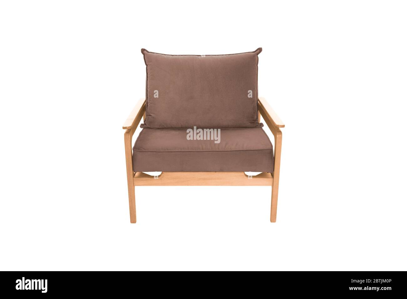 Orange armchair. Modern designer chair on white background. Texture ...