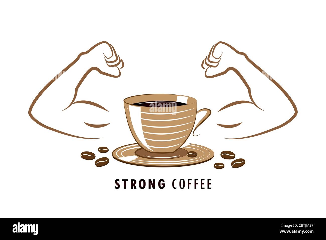 Strong food illustration Stock Vector Images - Alamy
