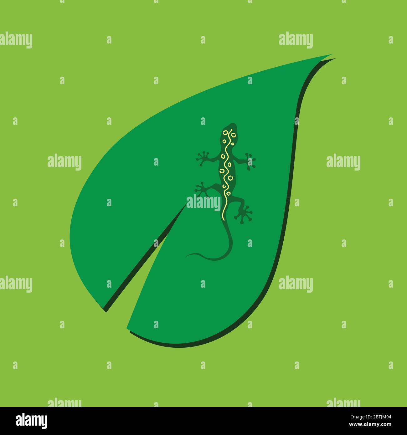 Lizard on plants Stock Vector Images - Alamy
