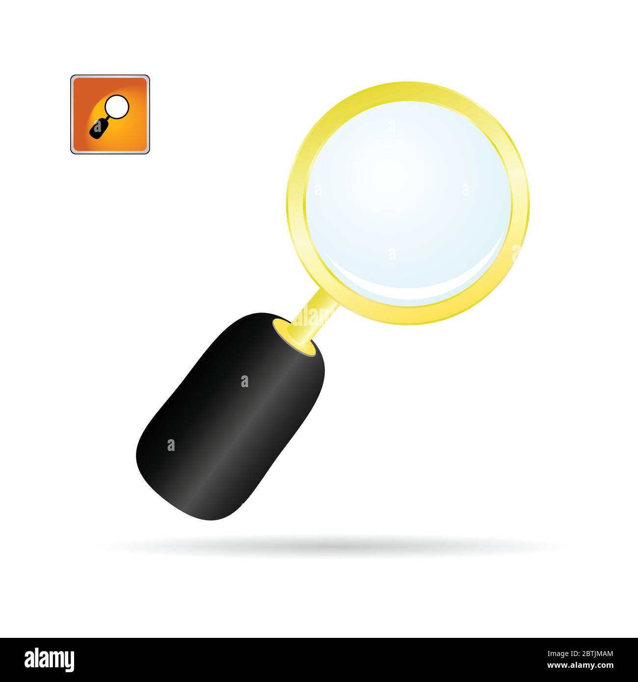 magnifier glass color vector illustration Stock Vector Image & Art - Alamy