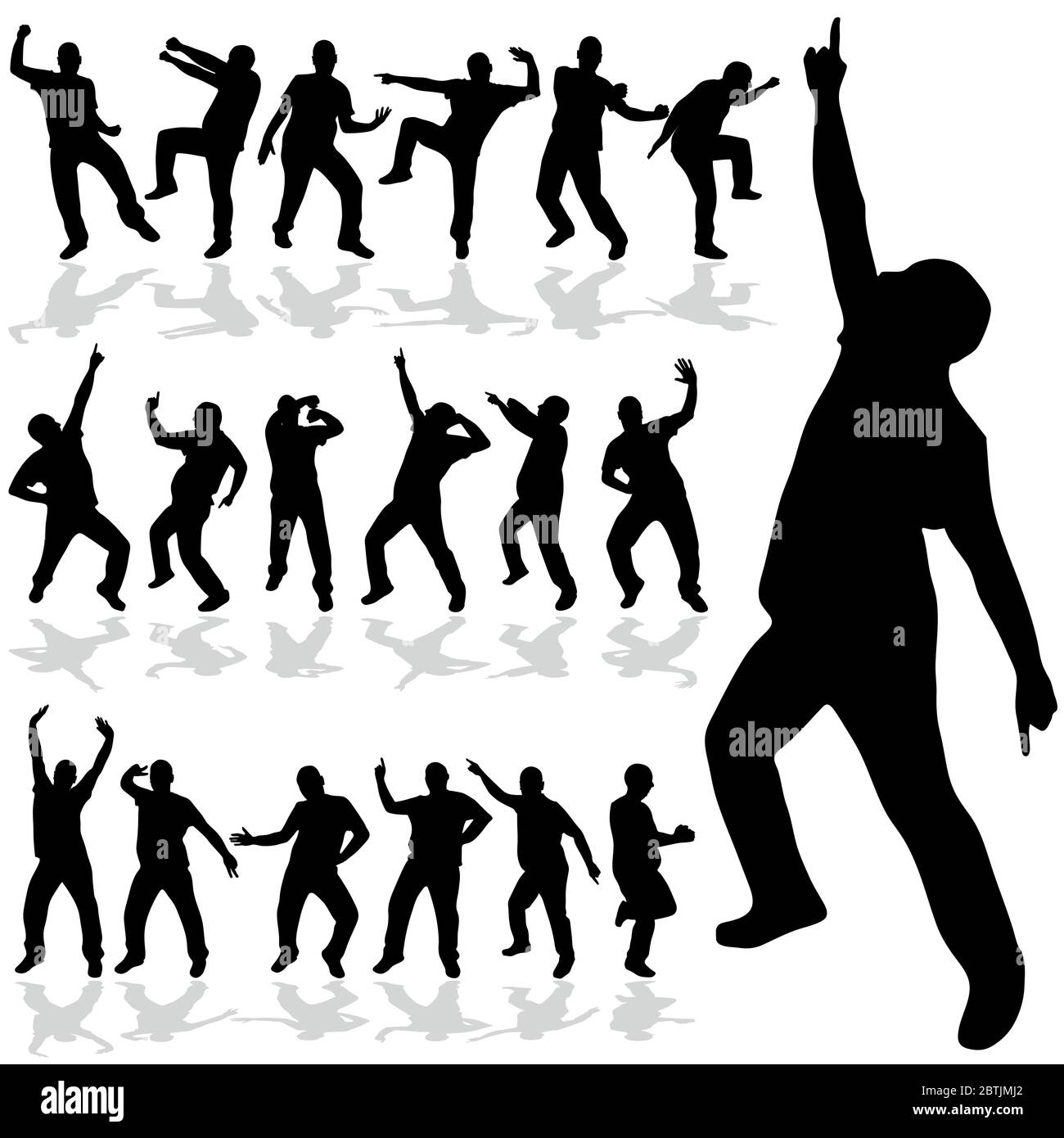 Gentleman Dancing Silhouette