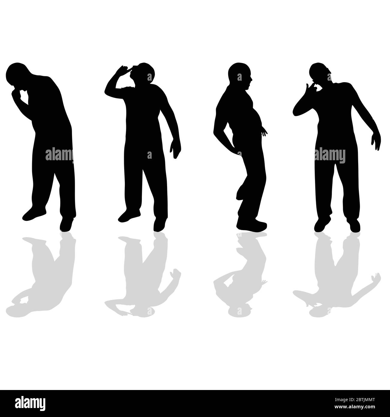 man in indecent poses in black silhouette Stock Vector Image & Art - Alamy