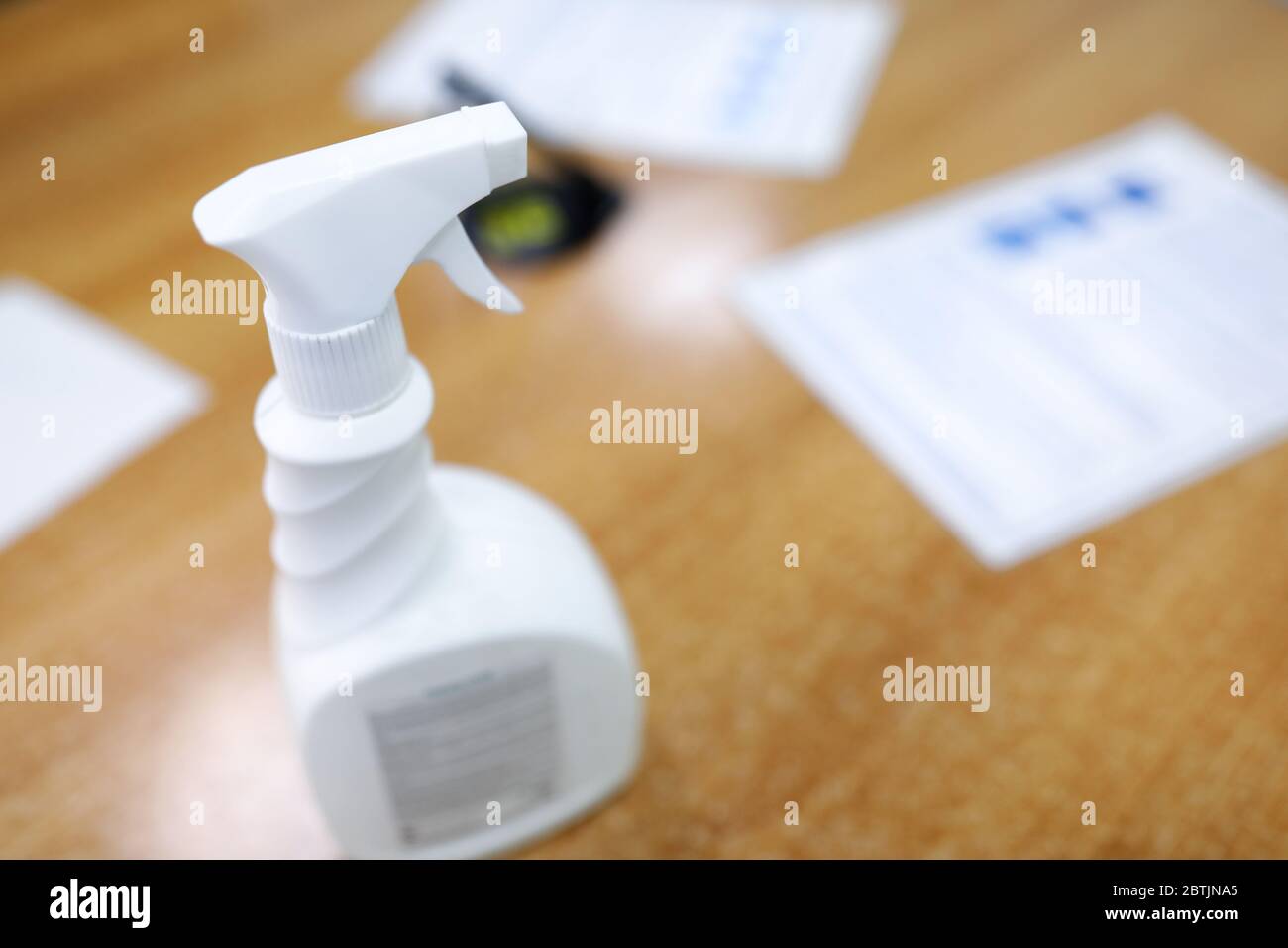 Papers laying on desk Stock Photo - Alamy