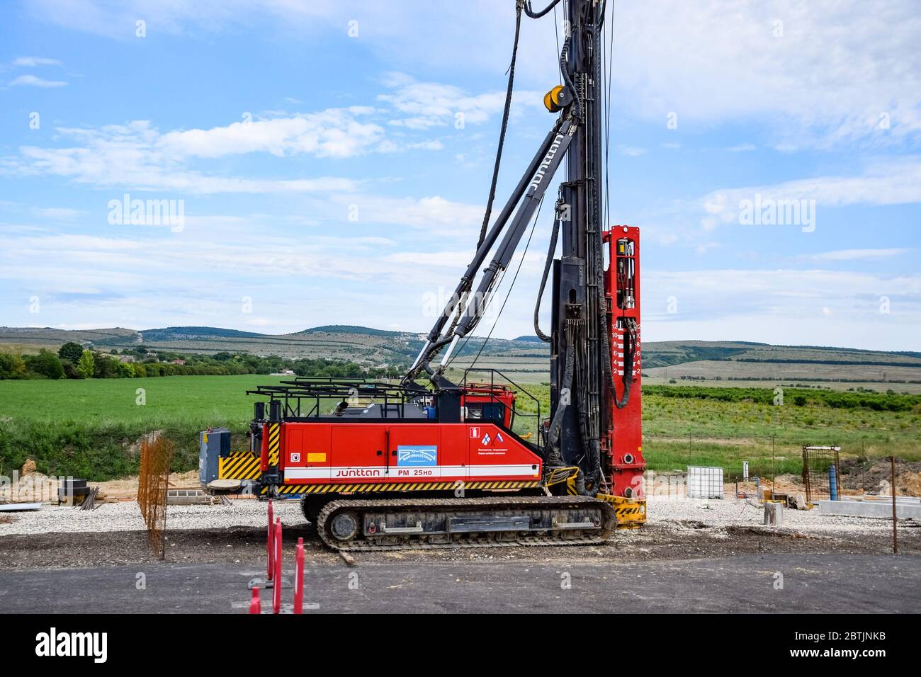 The process of building the building. A construction site Stock Photo ...