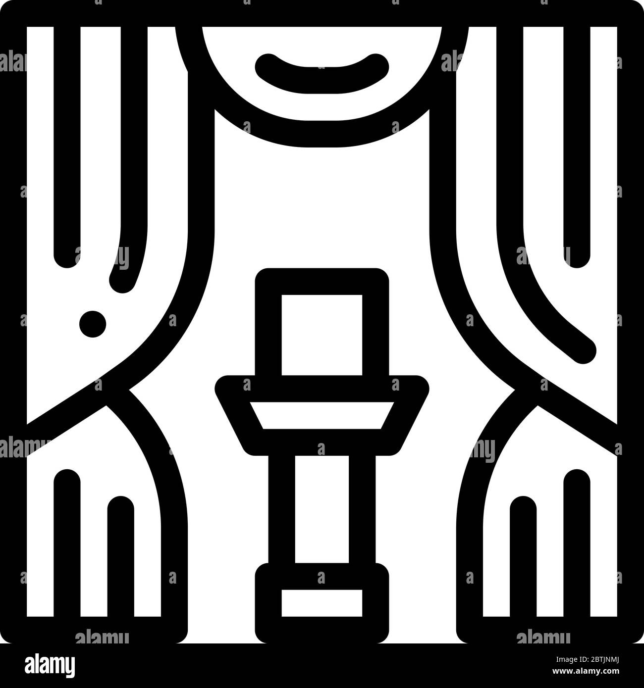 auction appearance icon vector outline illustration Stock Vector Image ...