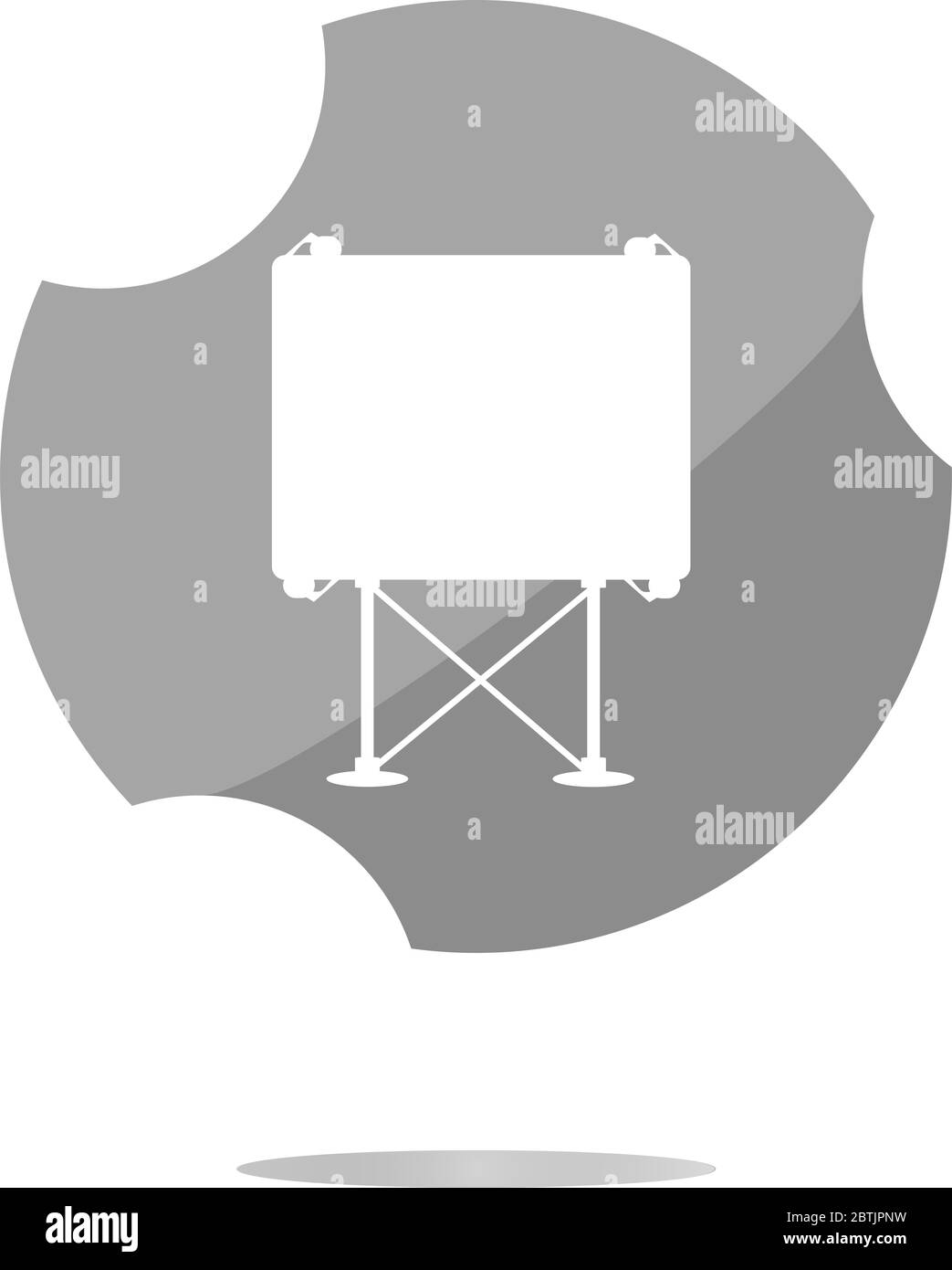 billboard button icon web sign . Trendy flat style sign isolated on ...