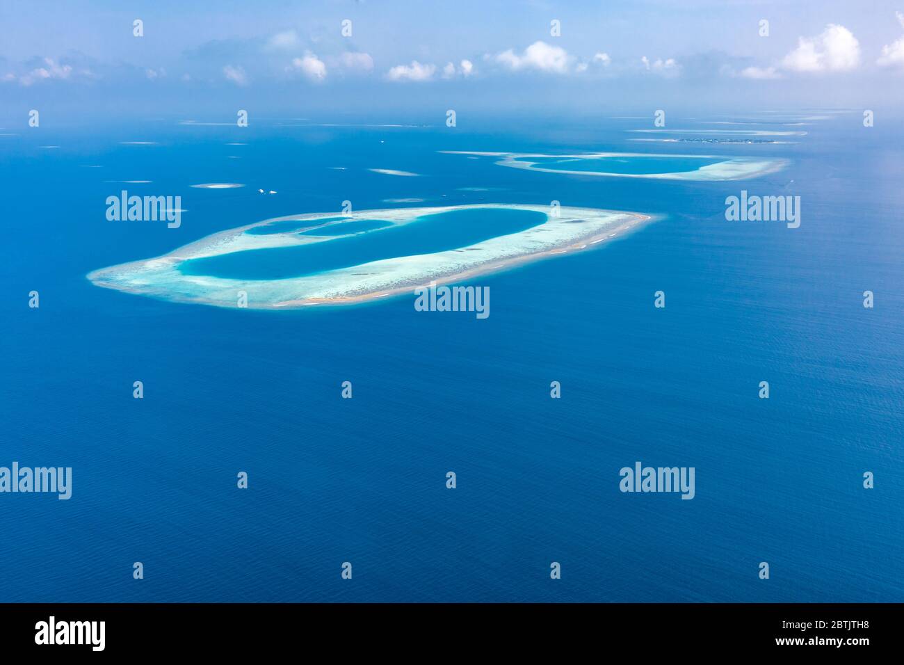 Aerial view of Maldives atolls is the world top beauty. Maldives ...