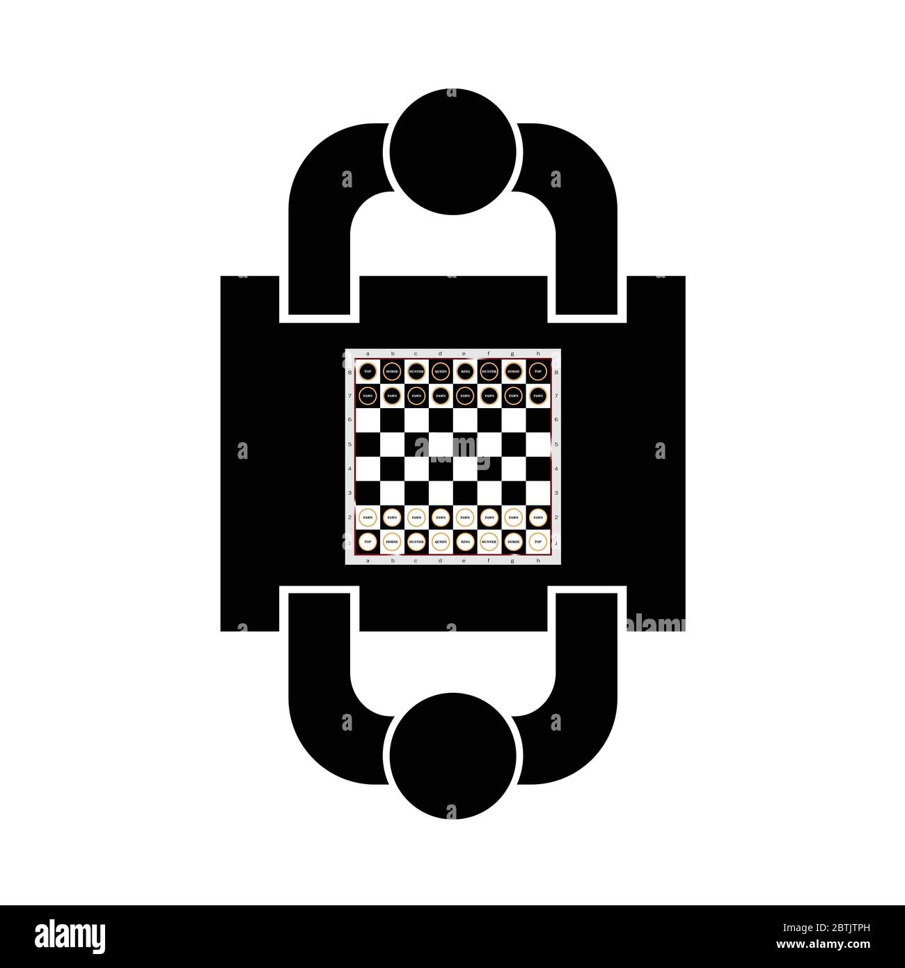 Two chess king Stock Vector Images - Alamy