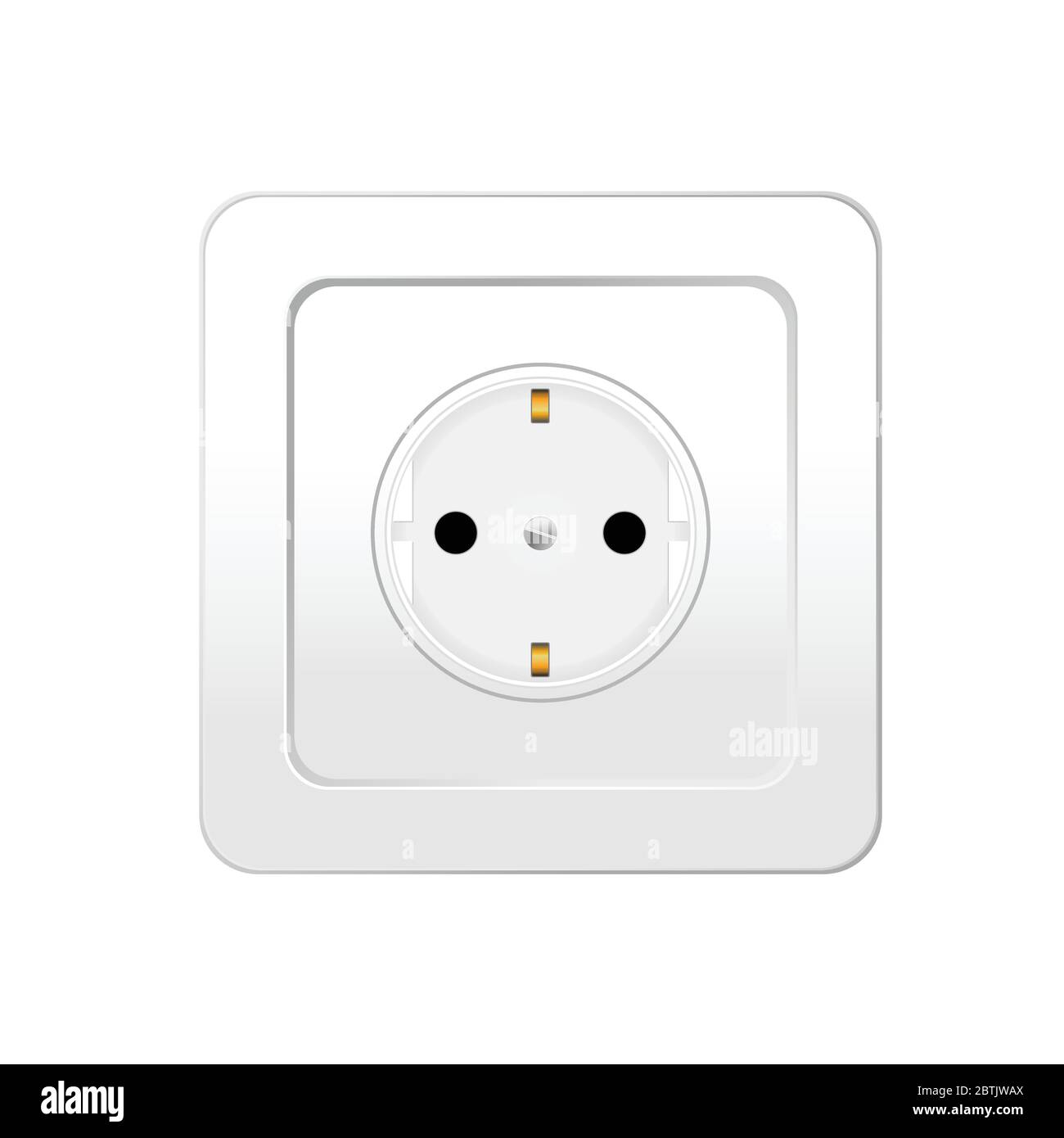 socket in white color vector art illustration Stock Vector Image & Art ...