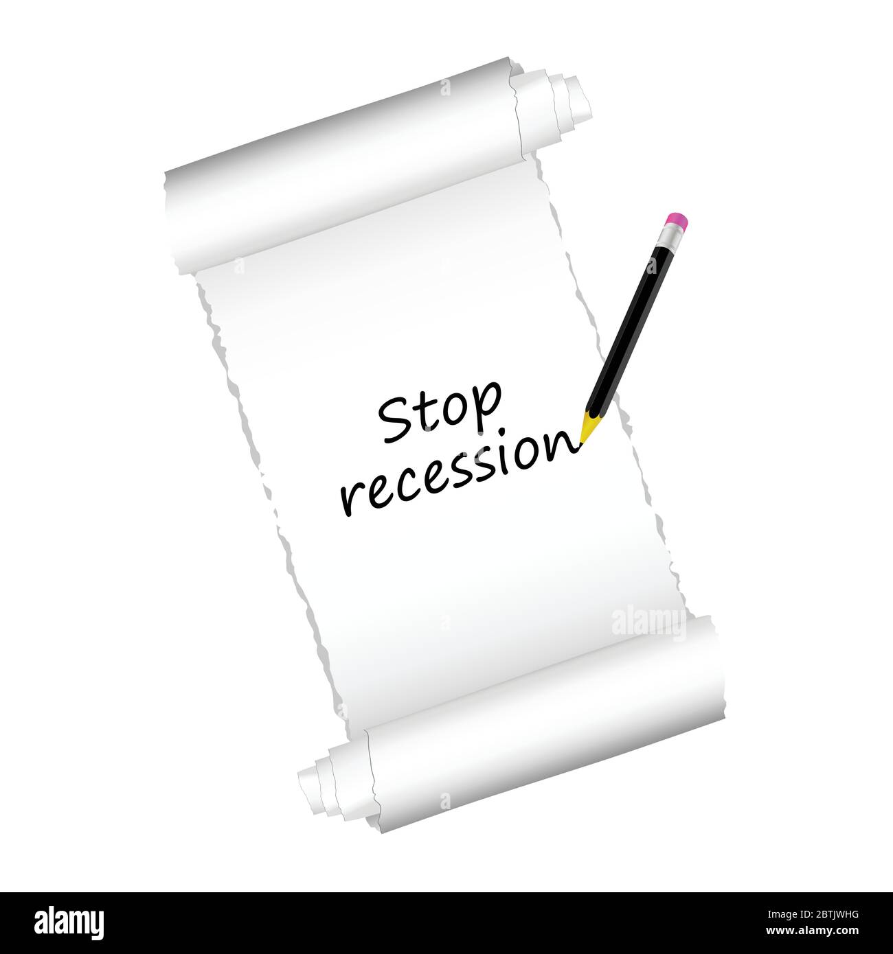 stop recession color vector illustration Stock Vector Image & Art - Alamy