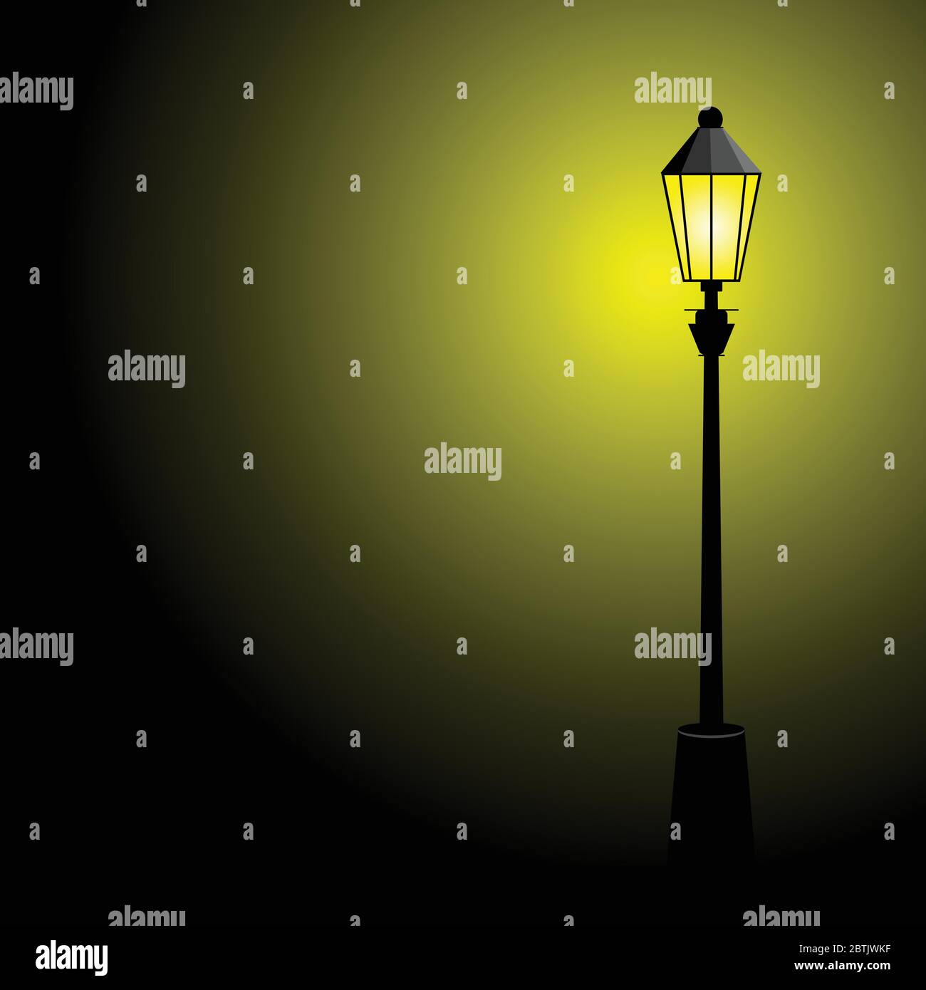 street lamp color vector illustration Stock Vector Image & Art - Alamy