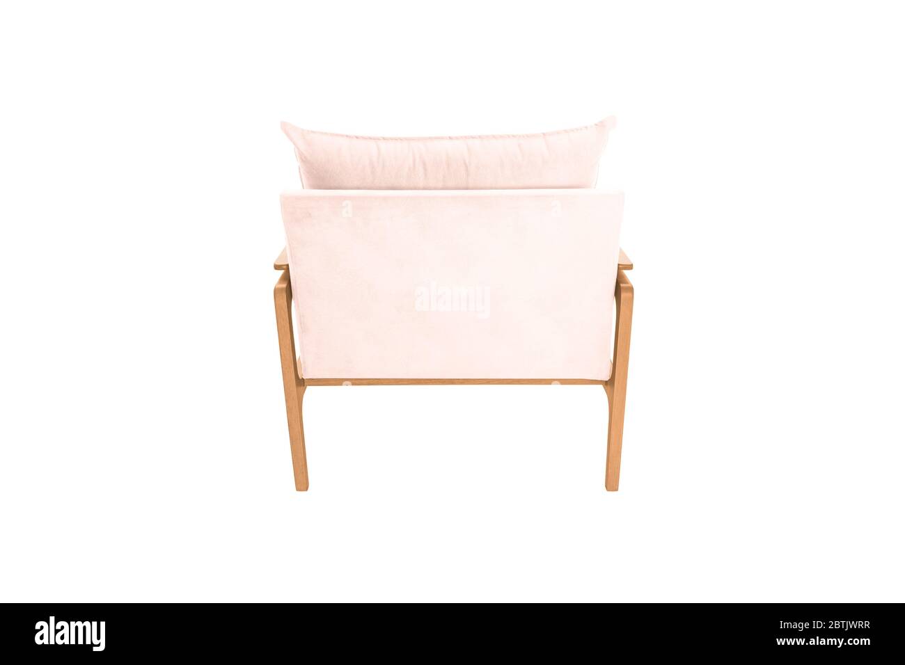 Orange armchair. Modern designer chair on white background. Texture ...