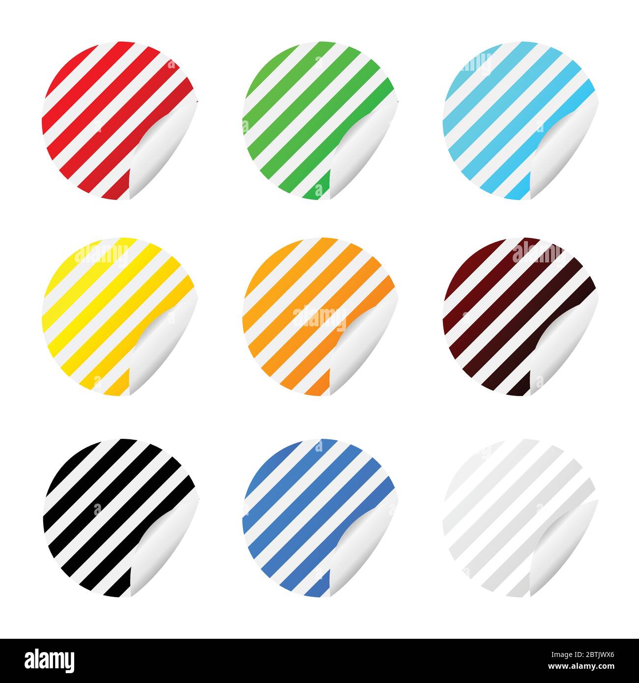 sticker circle color vector illustration Stock Vector Image & Art - Alamy