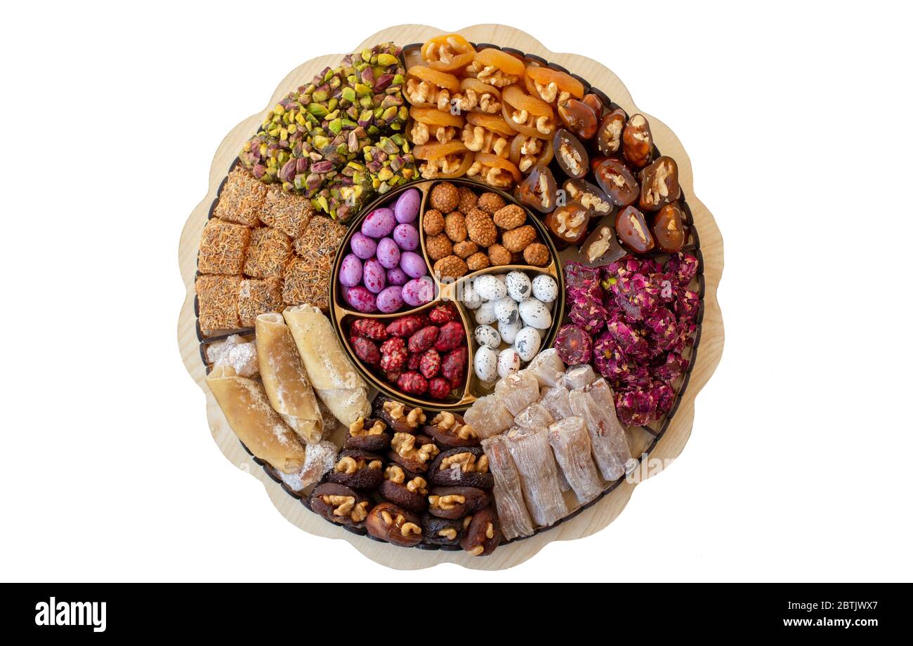 Colorful and various candies, Turkish delight fruit candies Stock Photo ...