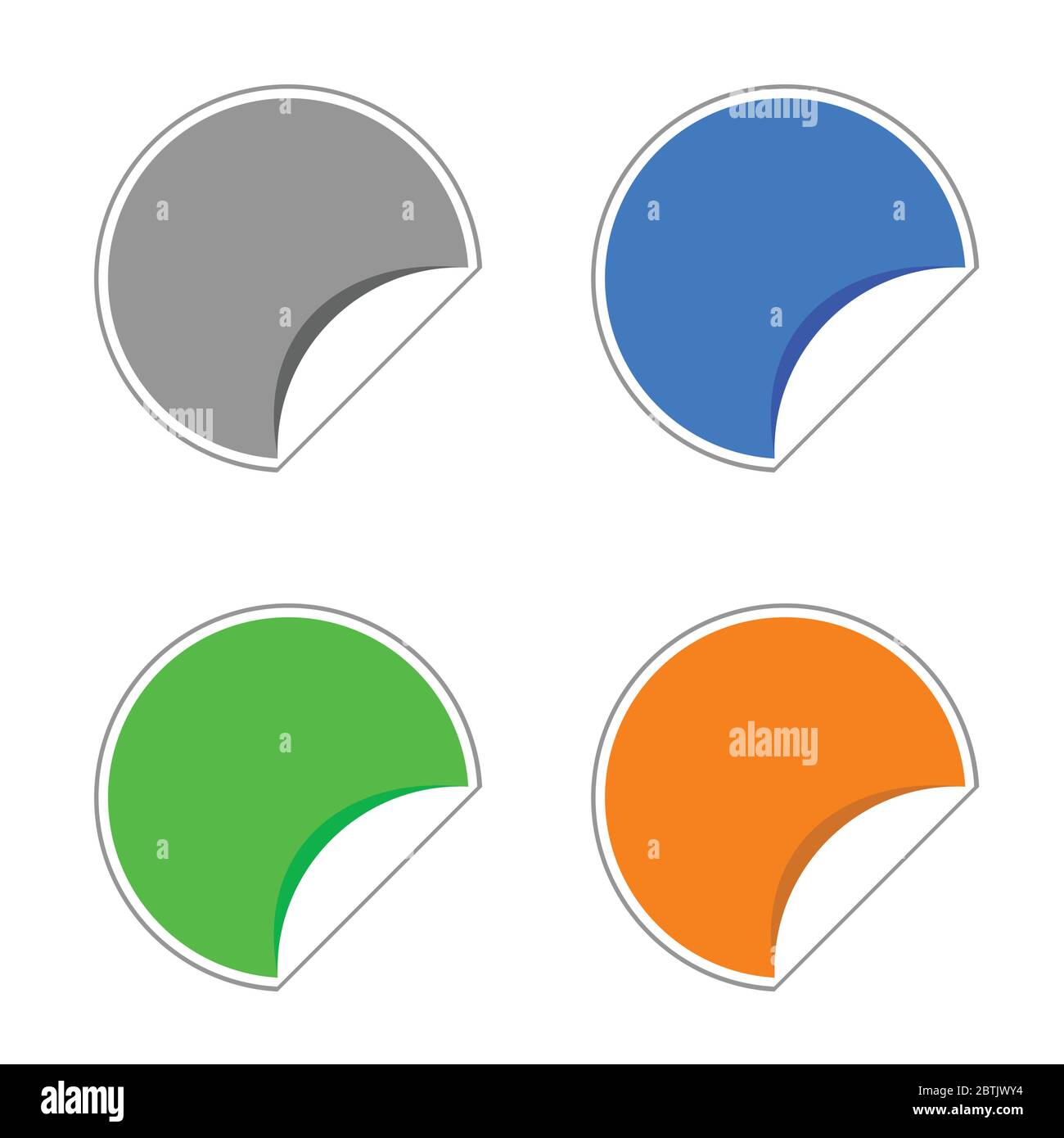 stickers color vector illustration Stock Vector Image & Art - Alamy