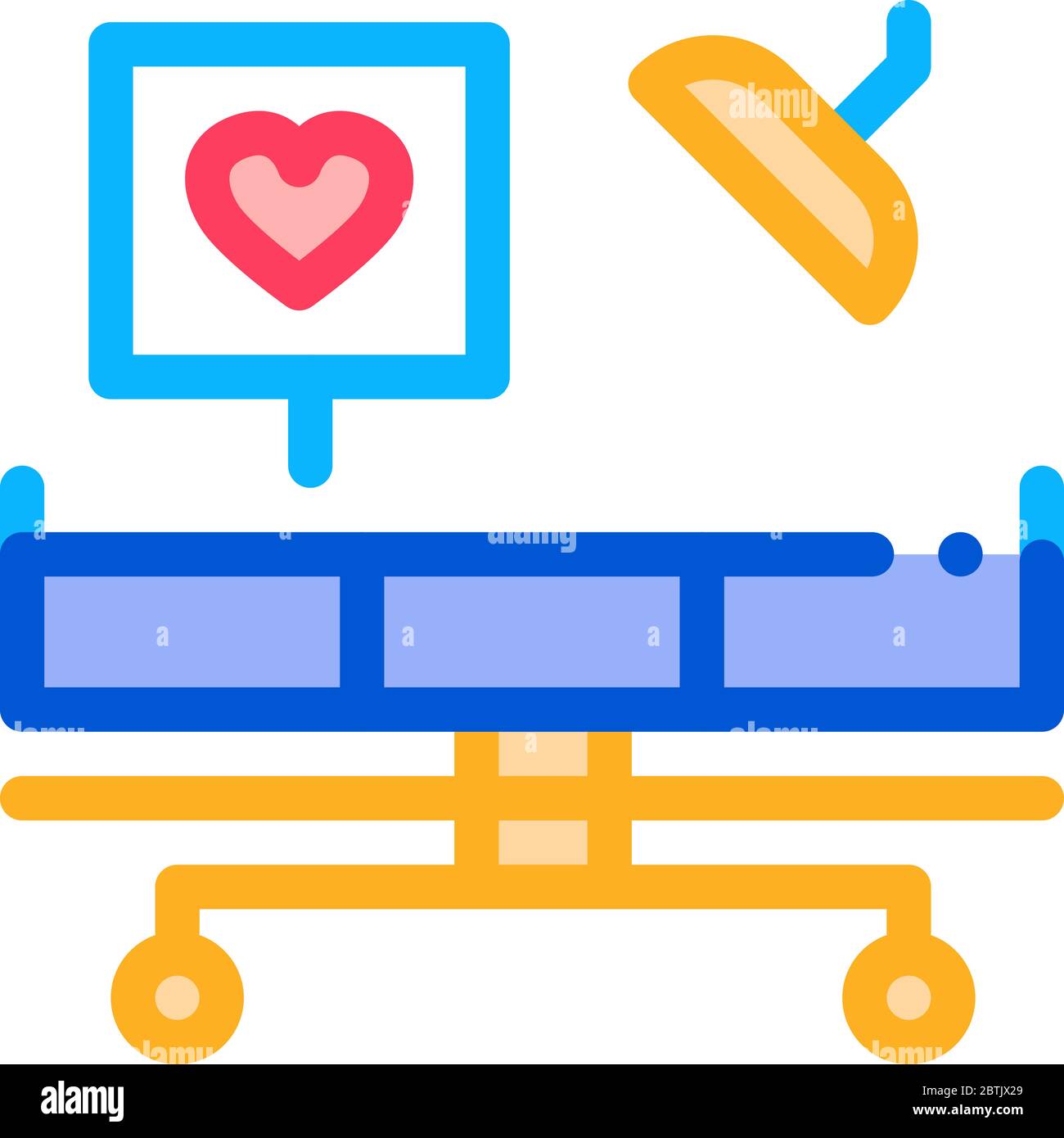 surgeon medical table icon vector outline illustration Stock Vector ...