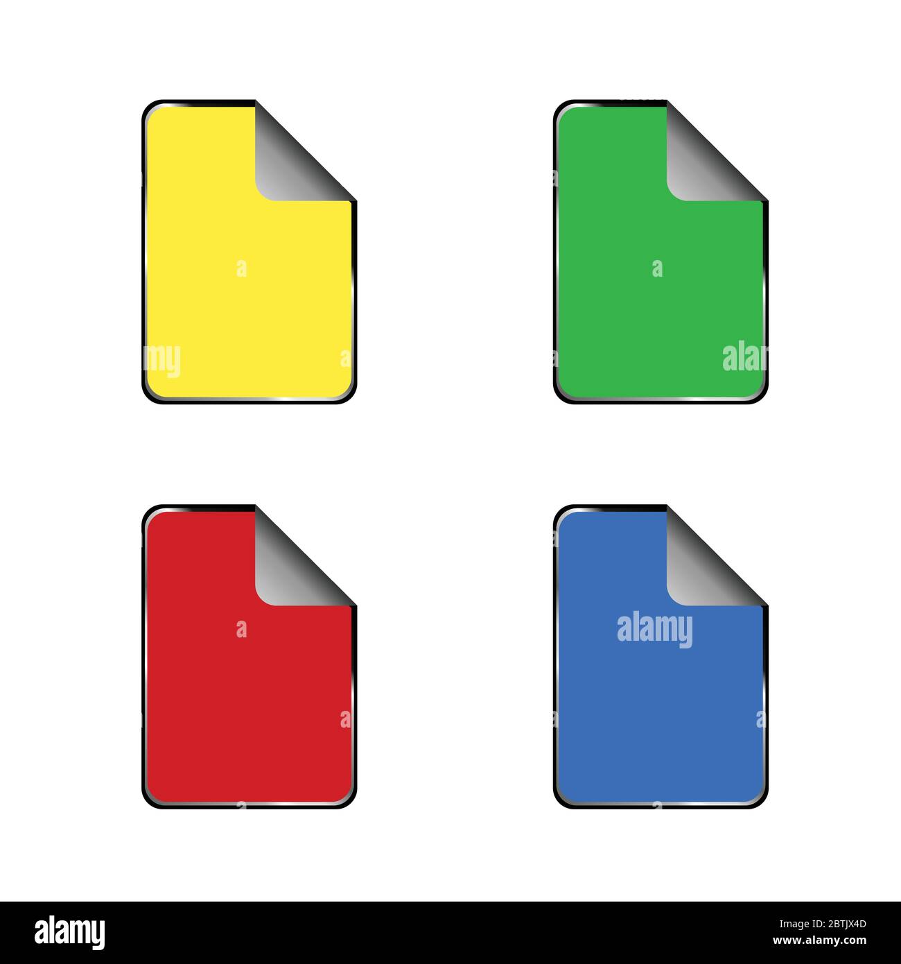 stickers color vector illustration Stock Vector Image & Art - Alamy