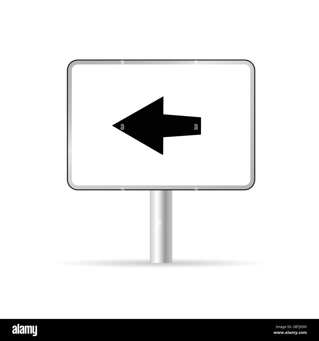 sign with arrow vector illustration on white Stock Vector Image & Art ...