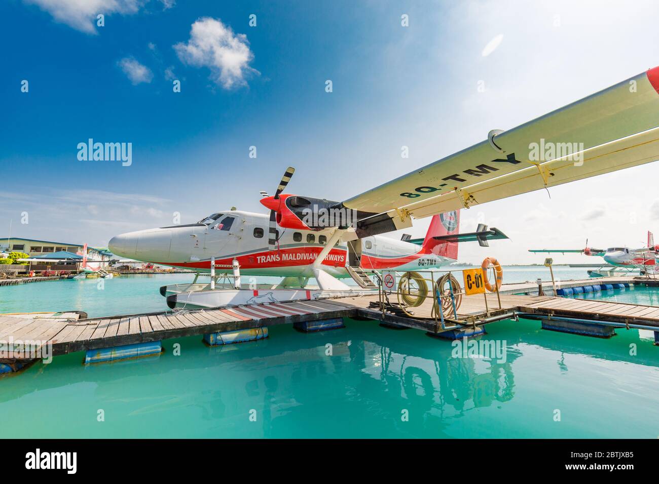 Male, Maldives – May 10, 2019: TMA - Trans Maldivian Airways Twin Otter ...