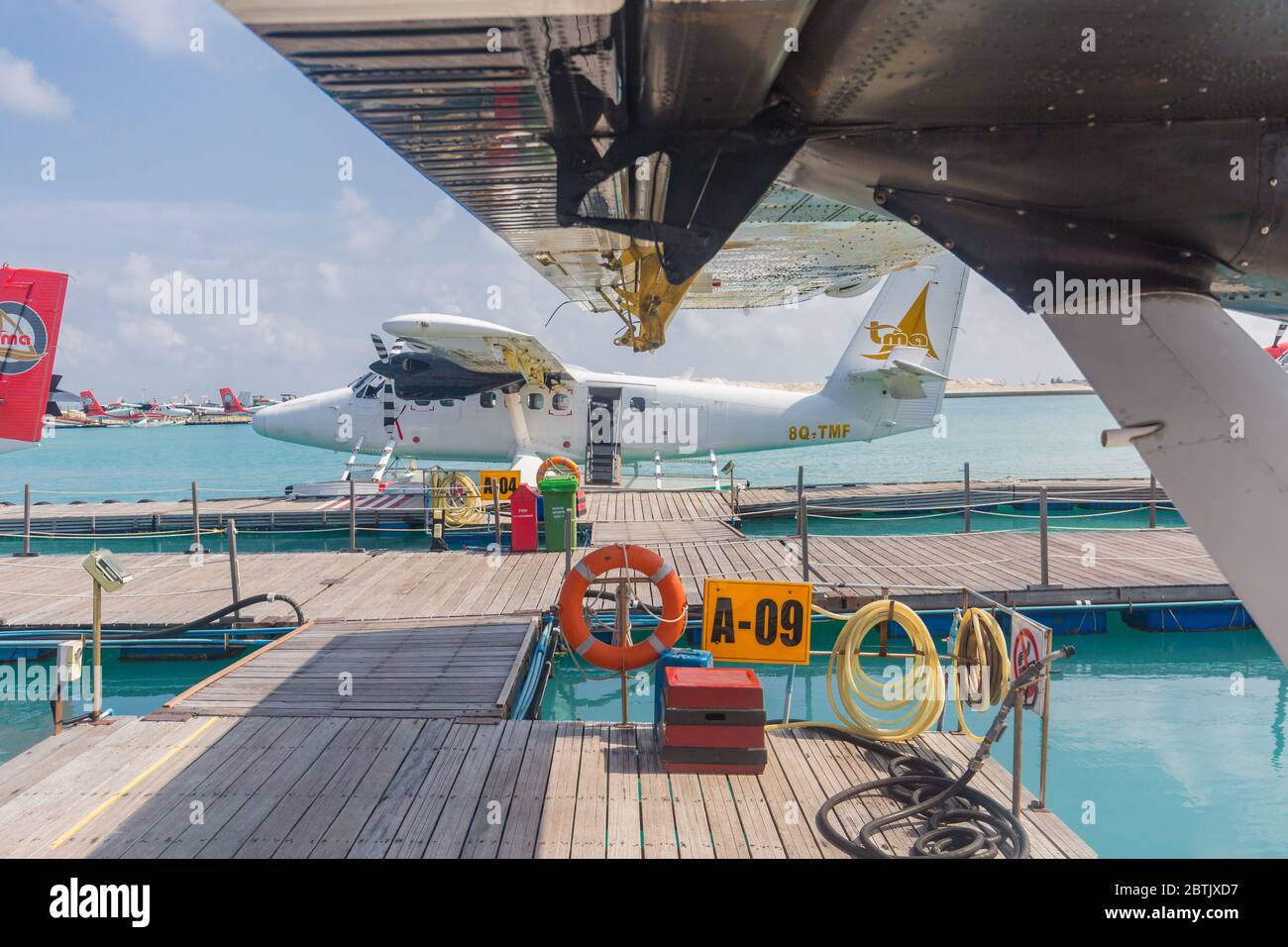 Male, Maldives – May 10, 2019: TMA - Trans Maldivian Airways Twin Otter ...