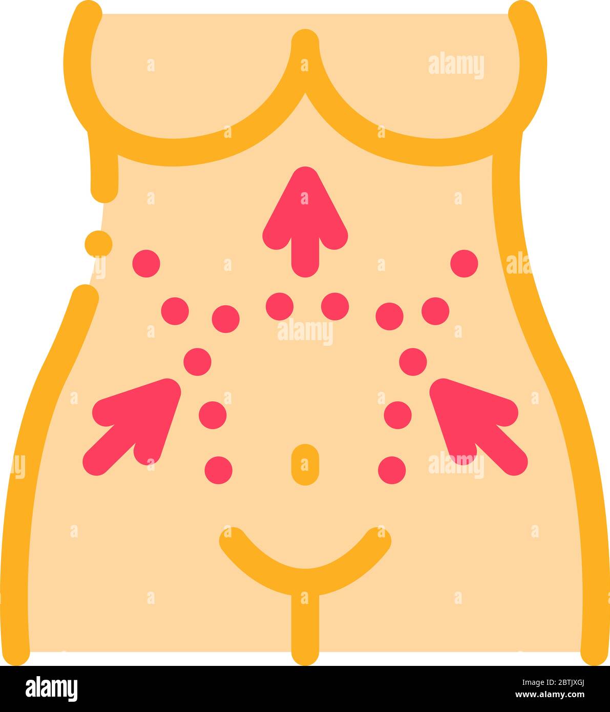 tummy tuck icon vector outline illustration Stock Vector Image & Art ...