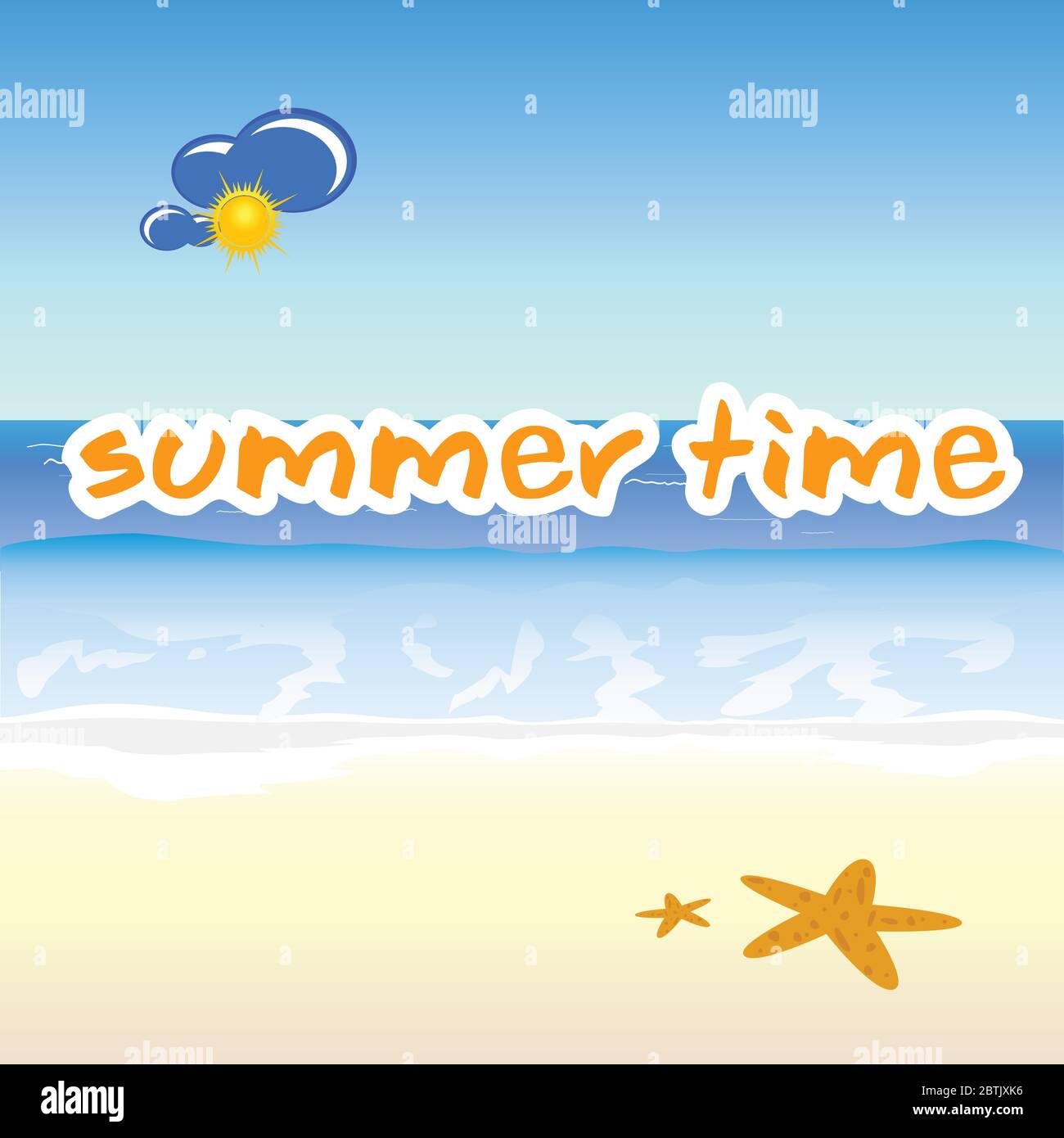 summer time icon vector illustration Stock Vector Image & Art - Alamy