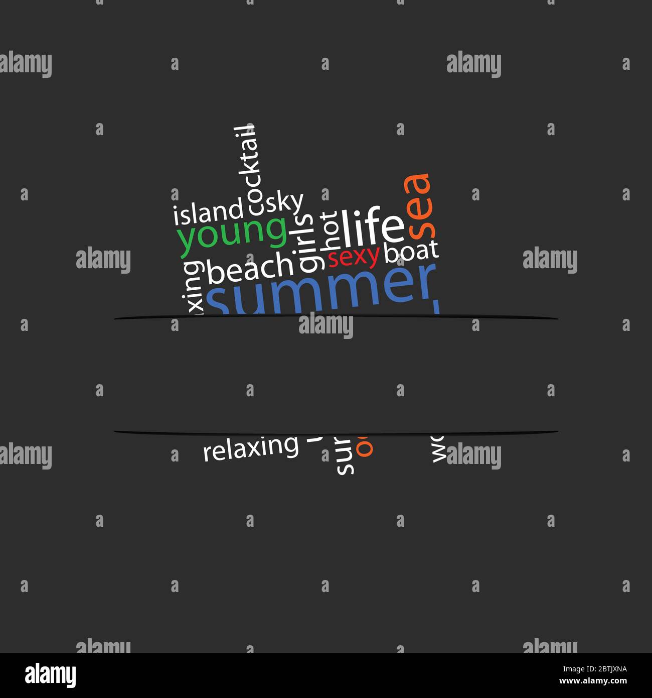 Cruise bikini Stock Vector Images - Alamy