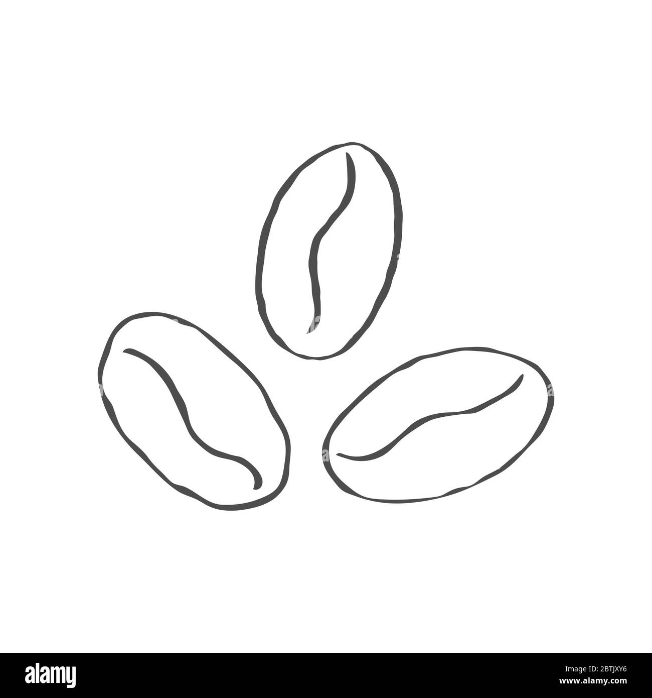 Coffee beans. Vector illustration in Doodle style for theme design and ...