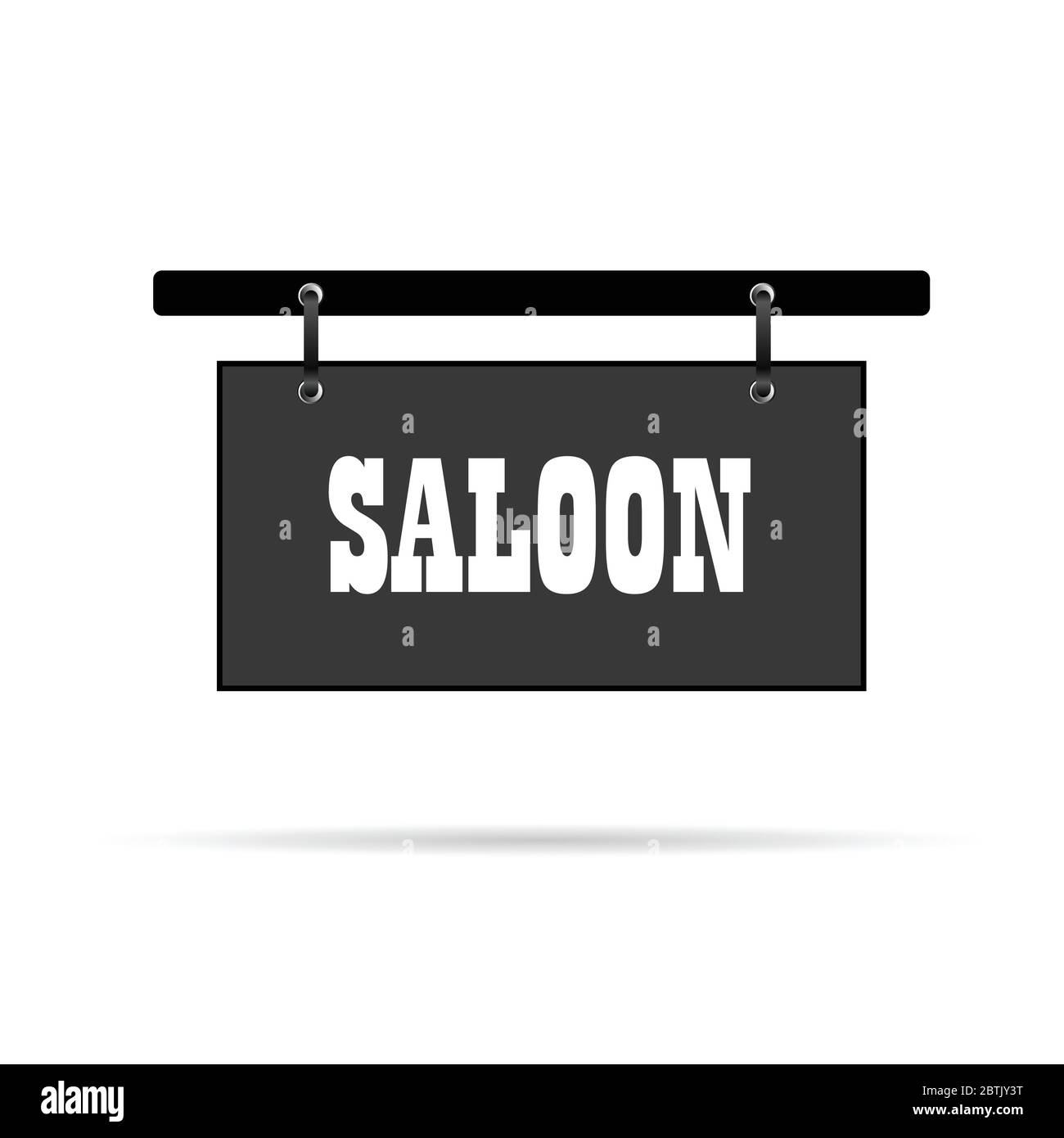 Saloon banner Cut Out Stock Images & Pictures - Alamy
