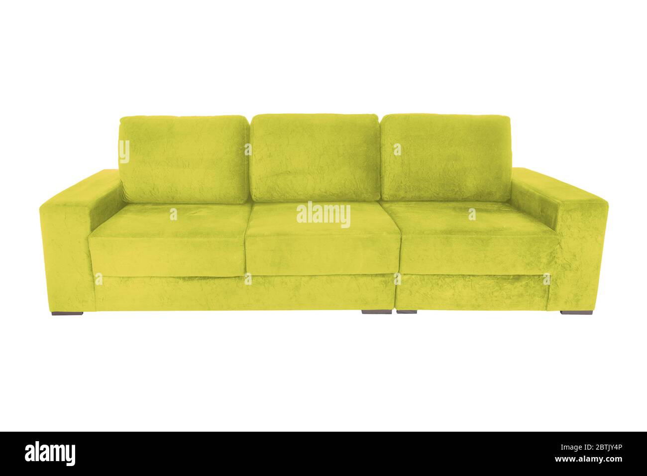 Studio shot of a beautiful modern sofa isolated on white background ...