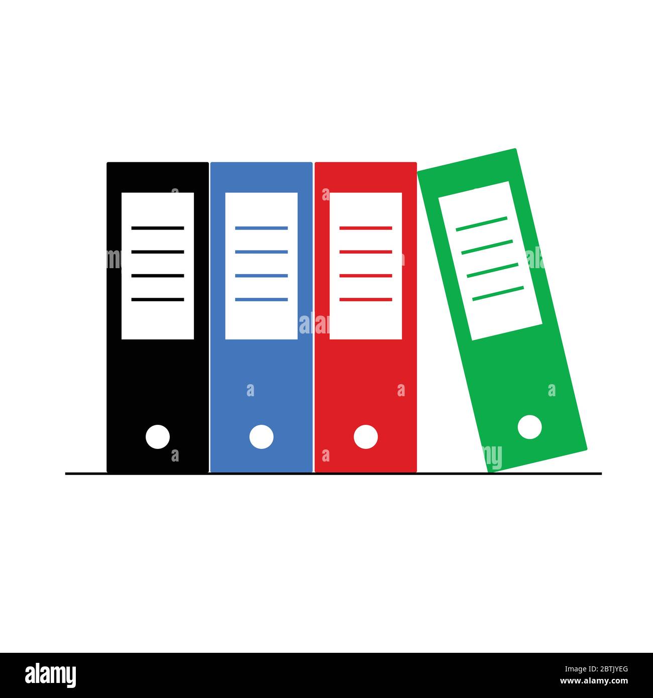 folders color vector illustration Stock Vector Image & Art - Alamy