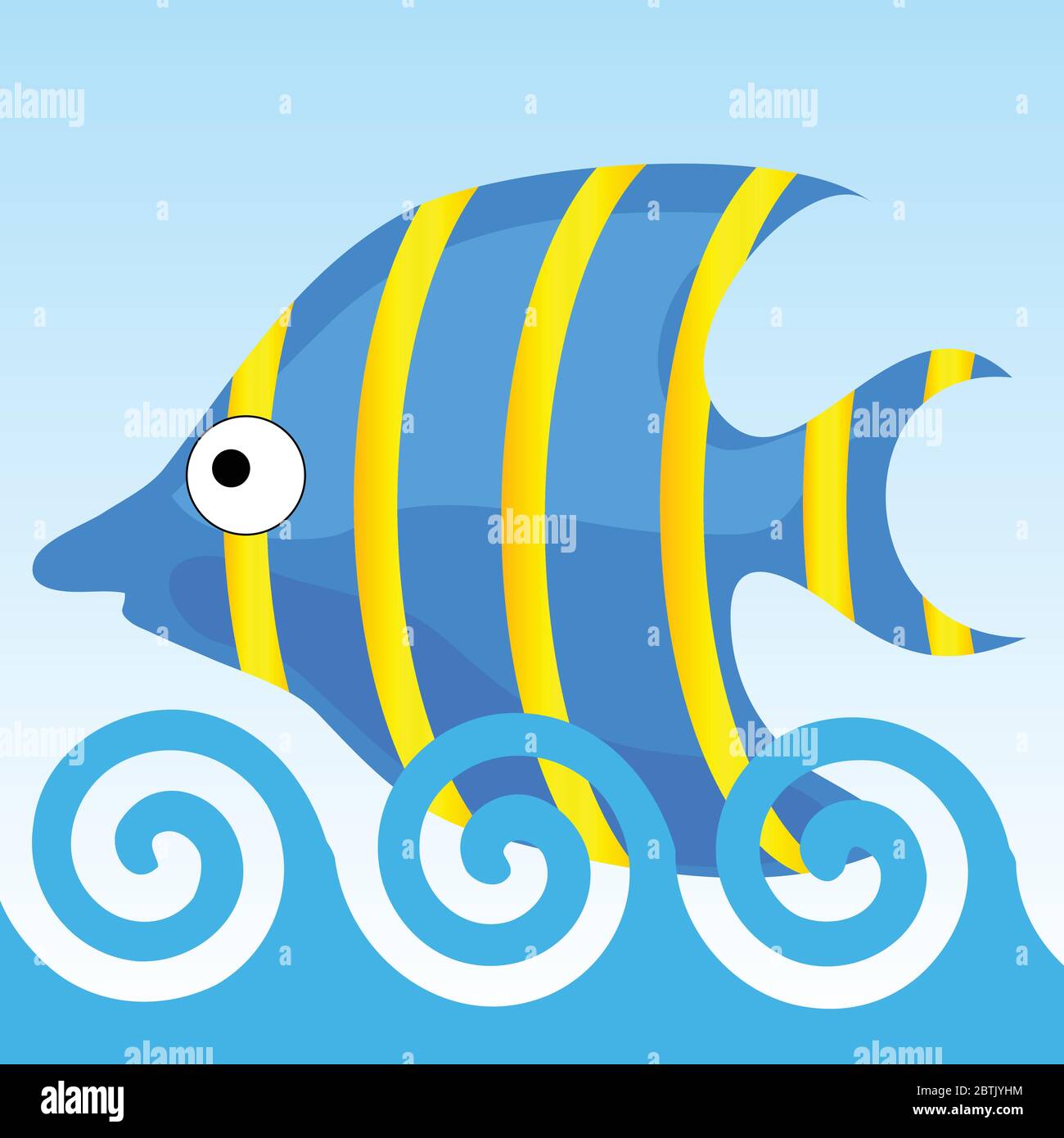 sweet and funny fish vector illustrtion Stock Vector Image & Art - Alamy