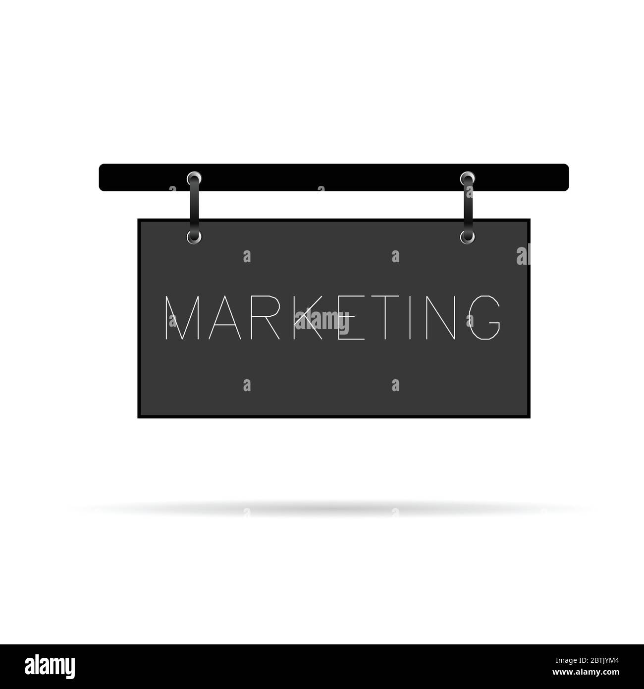 marketing signboard wood vector illustration Stock Vector Image & Art ...