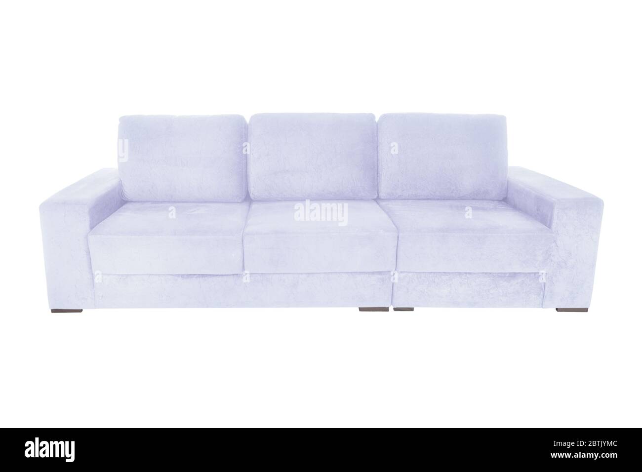 Studio shot of a beautiful modern sofa isolated on white background ...