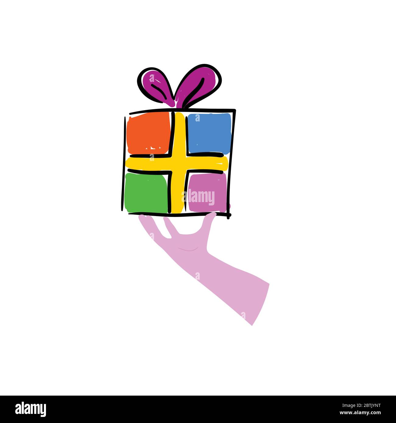 present cartoon color vector illustration Stock Vector Image & Art - Alamy